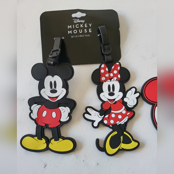 Disney | Other | Nwt Disney Authentic Mickey Minnie Mouse Luggage Tags ...